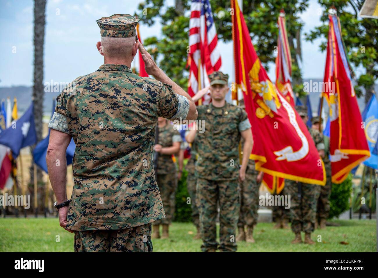 U.S. Marine Brig. Gen. Dan Conley, the outgoing commanding general for ...