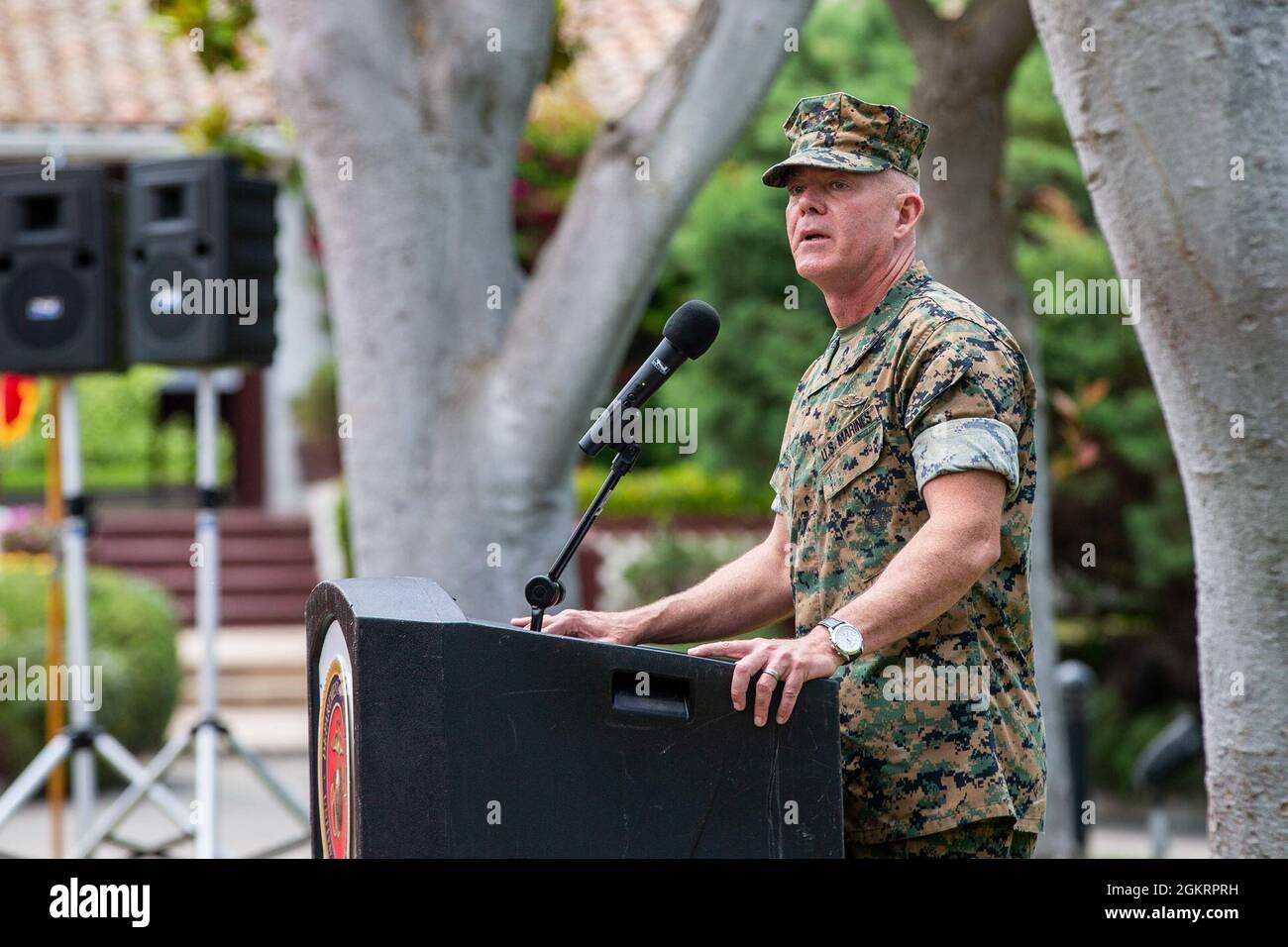 U.S. Marine Brig. Gen. Dan Conley, the outgoing commanding general for ...