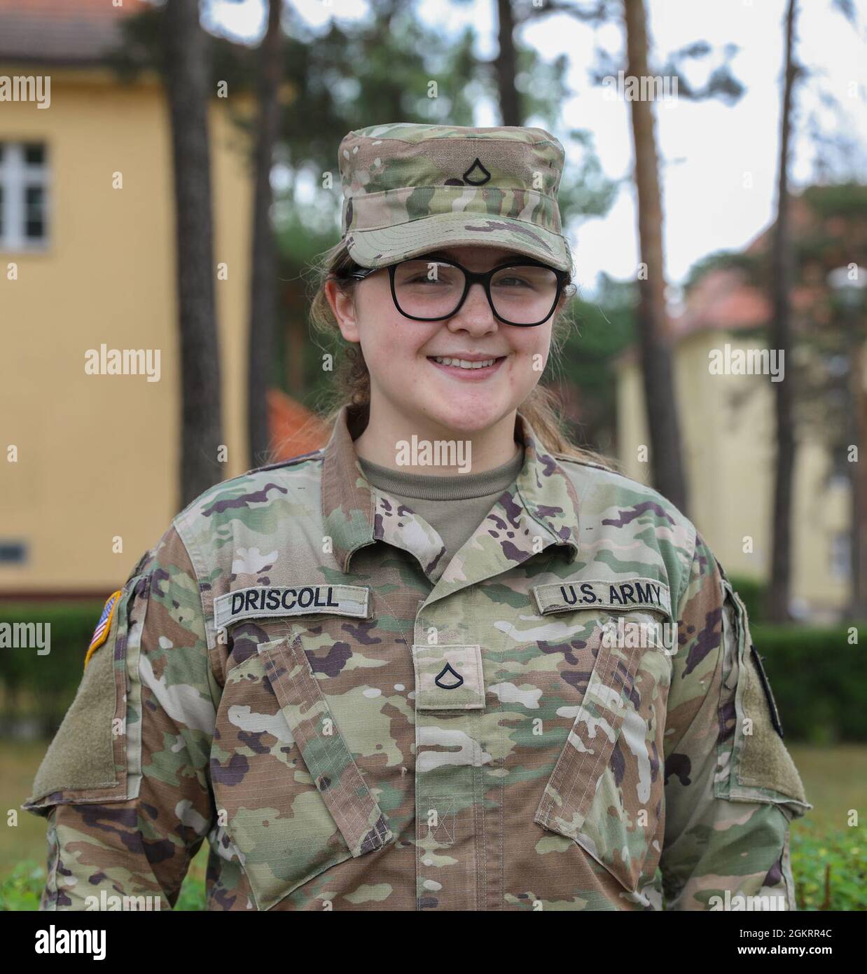 Pfc. Klohie Driscoll, a transportation management coordinator with the ...