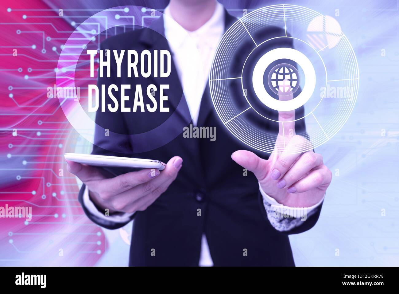 Writing displaying text Thyroid Disease. Word Written on the thyroid ...