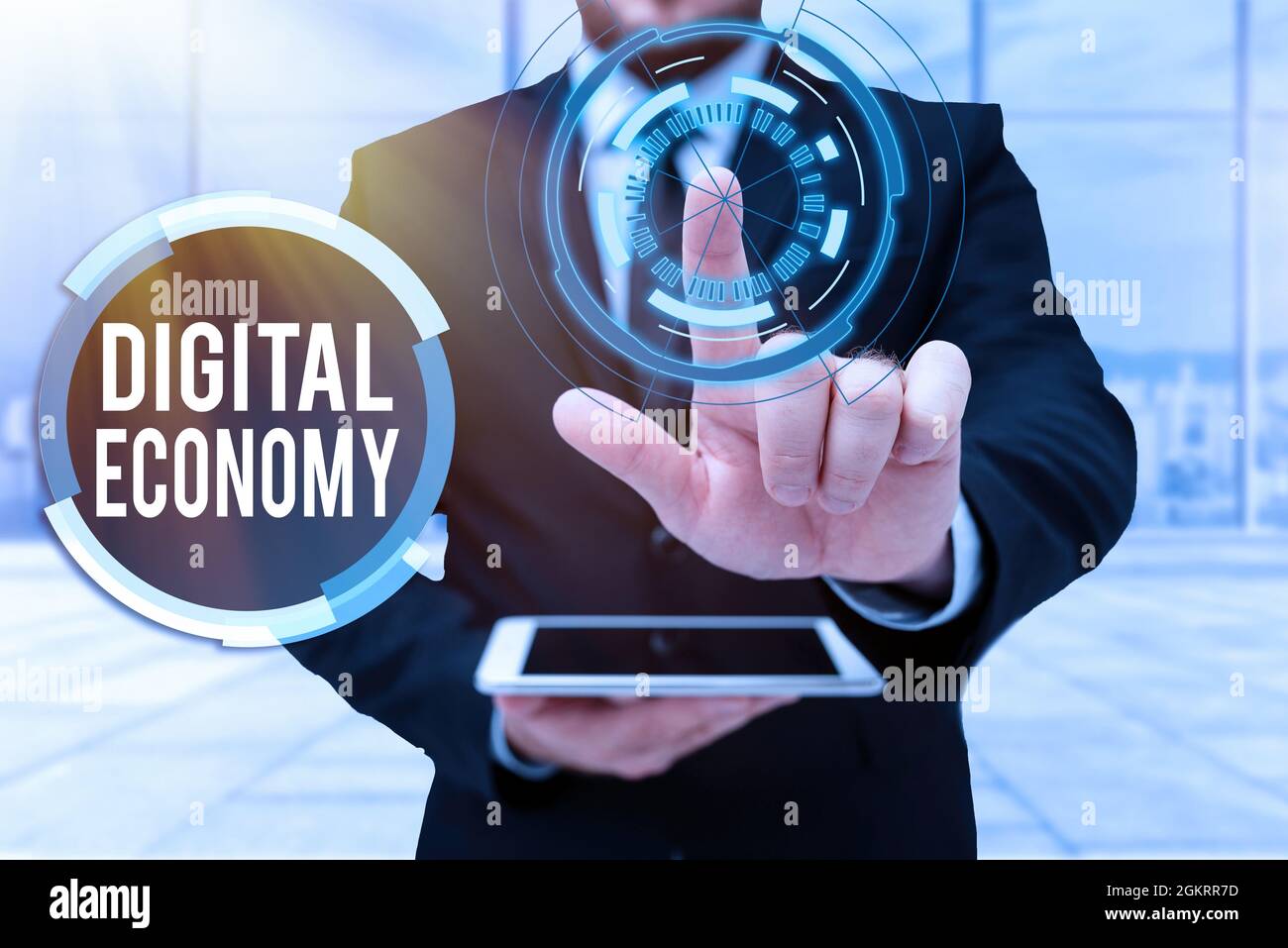 Inspiration showing sign Digital Economy. Word Written on economic ...