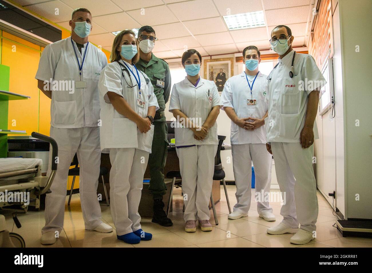 U.S. Army Soldiers and Moroccan medical staff provide medical care for ...