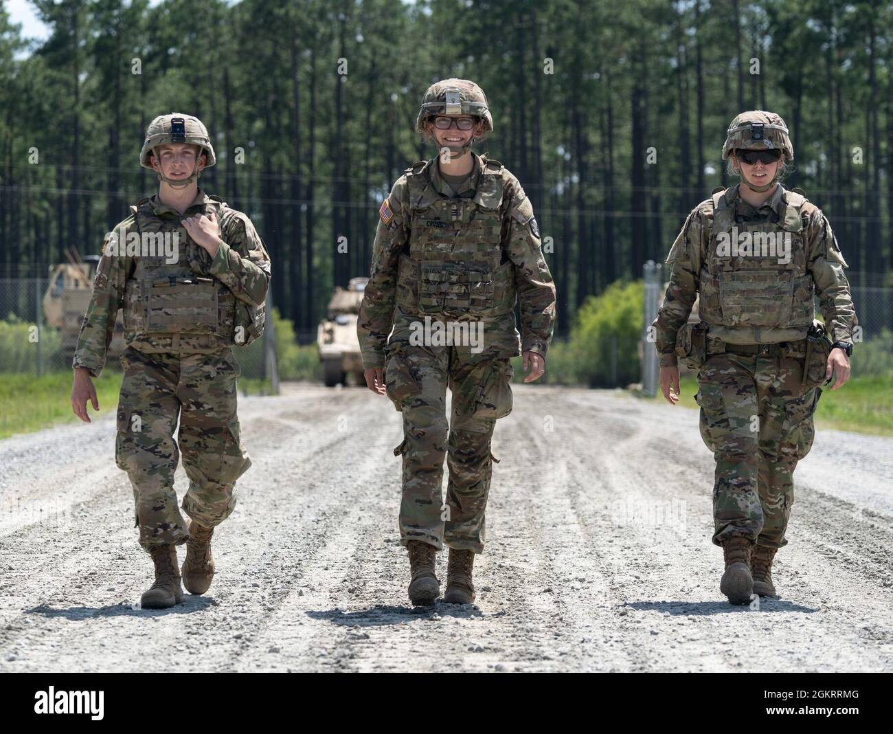 Cadets Paul Budoff, left, Danielle Cross, center, and Annesley Black ...