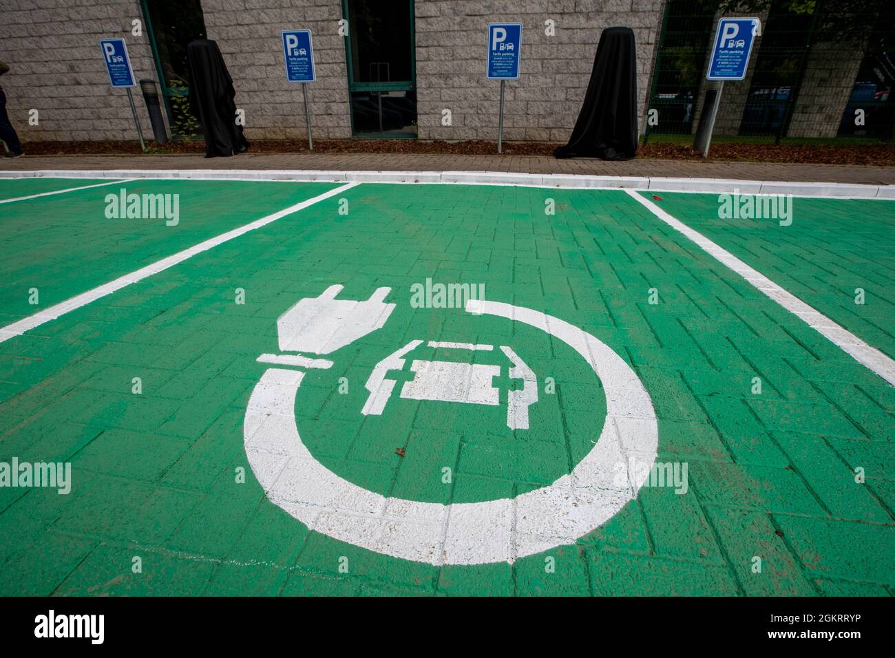 Illustration picture shows an electric reload station symbol pictured ...