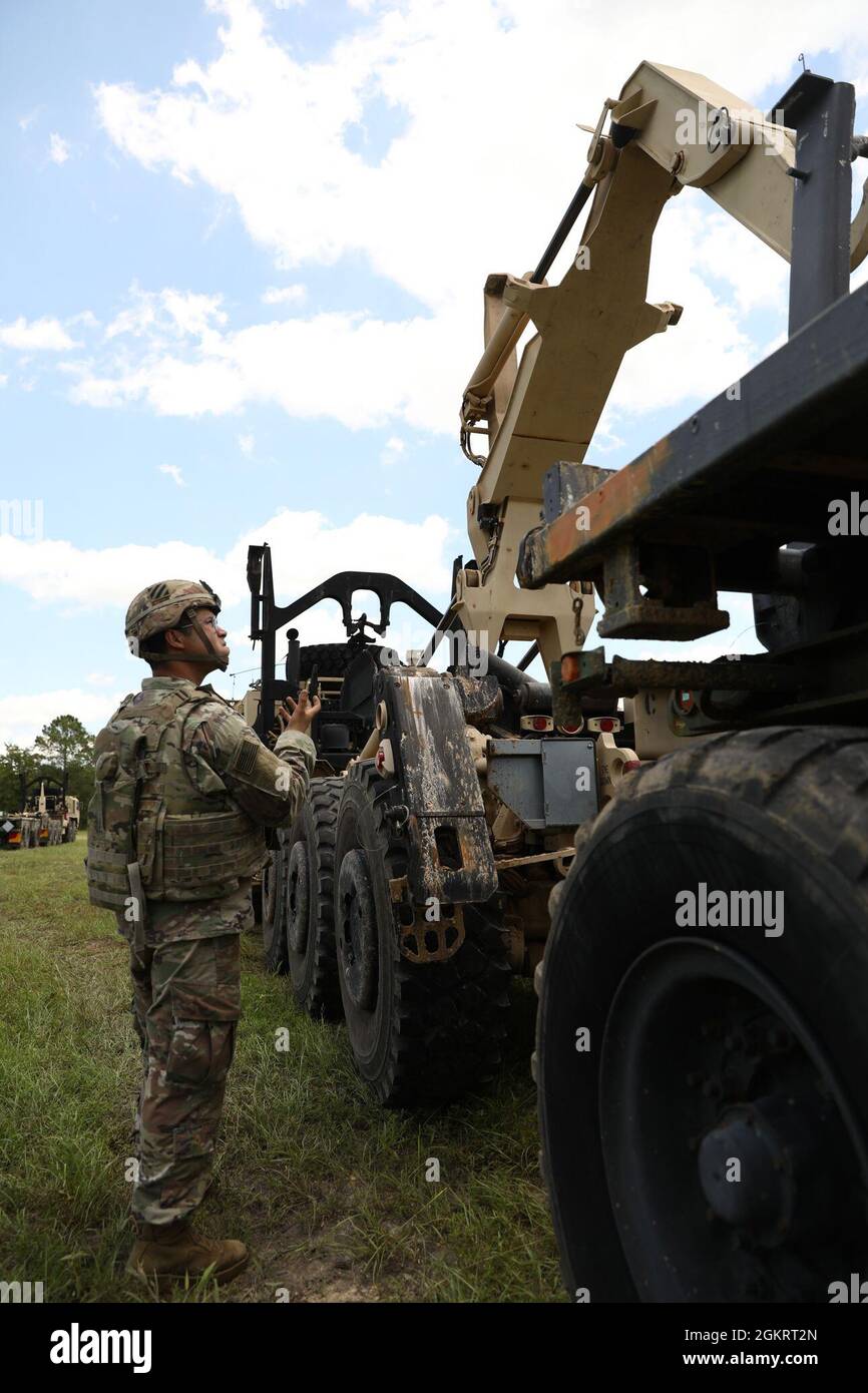 A motor transport operator with Charlie Company, 87th Division ...