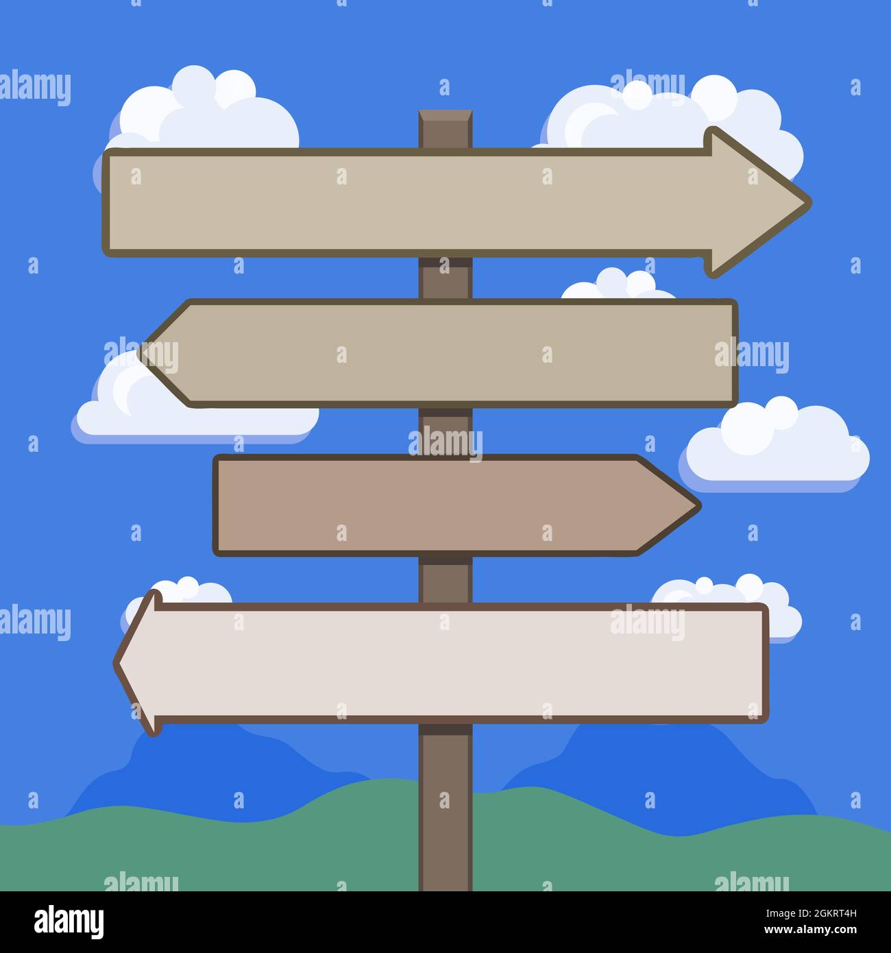 Directions signs board Stock Vector Images - Alamy