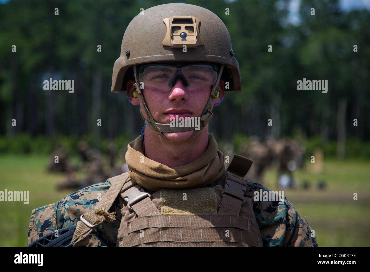 U.S. Marine Corps Pvt. Dakota Yates, a student with Echo Company ...