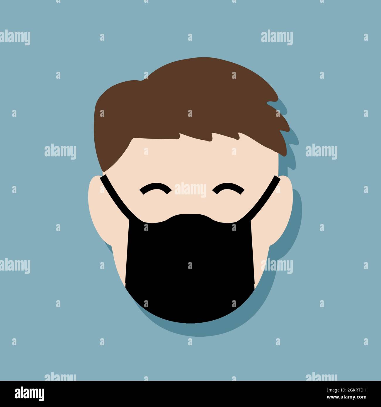Simple face mask flat icon. Vector face mask illustration Stock Vector ...