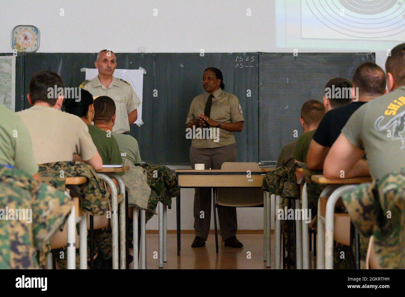 Command Sgt. Major Perlisa Wilson, senior enlisted leader for the ...