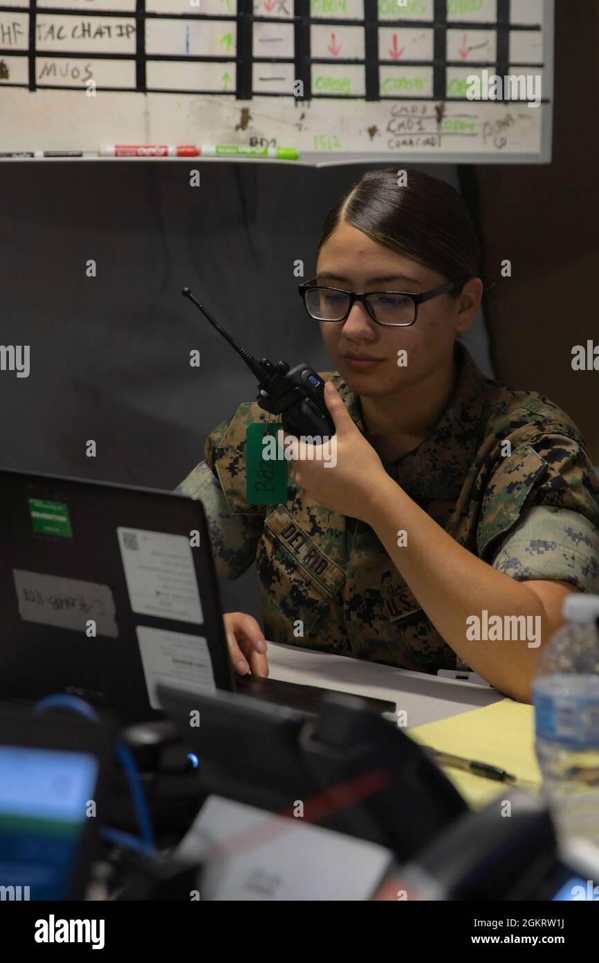 U.S Marine Corps Cpl. Cecilia Del Rio, a 0631 Network Administrator ...