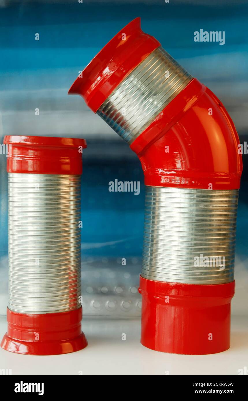 exhaust pipe vehicle spare parts Stock Photo - Alamy