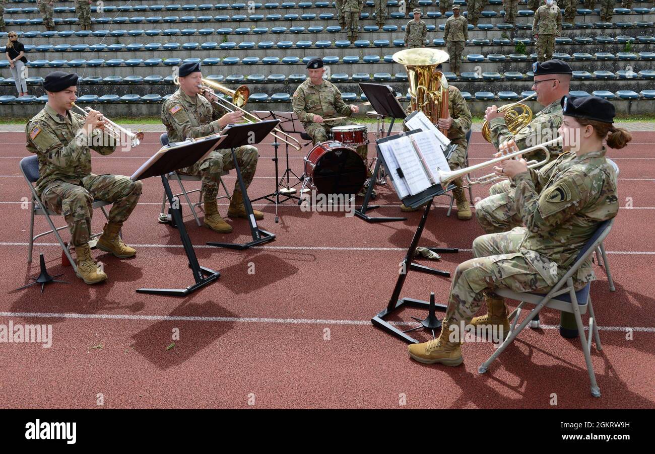 The U.S. Army Europe and Africa band performs during the 16th ...