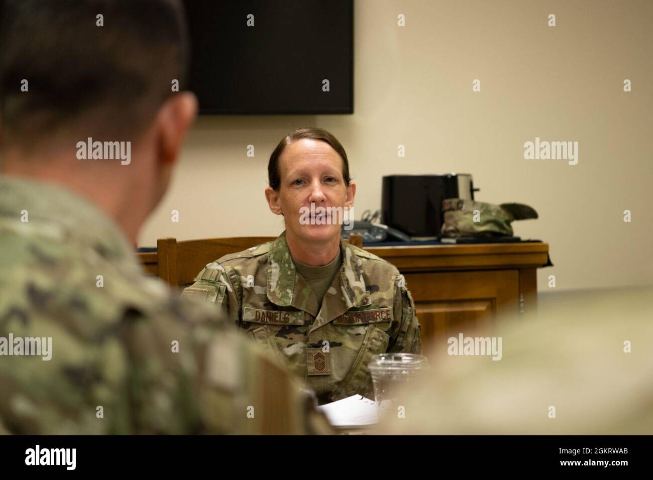 U.S. Air Force Chief Master Sgt. Kiera Daniels, Air Mobility Command ...