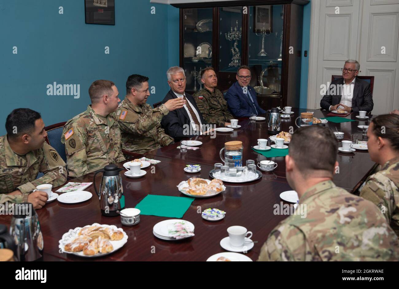 Master Sgt. Ruben Verde (left), civil-military operations center NCOIC ...