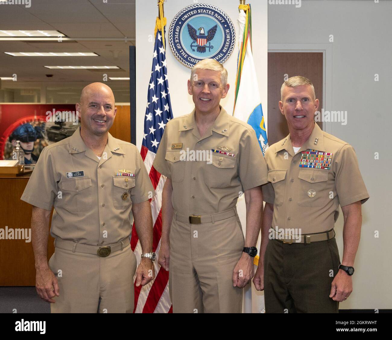 June 23, 2021 ARLINGTON, Virginia— Vice Adm. Jim Kilby (left), Deputy ...
