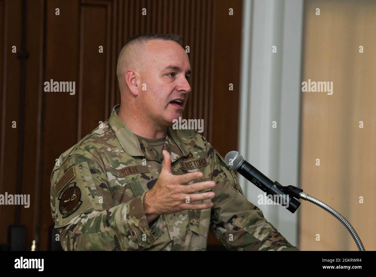 U.S. Air Force Chief Master Sgt. David Wolfe, Pacific Air Forces (PACAF ...