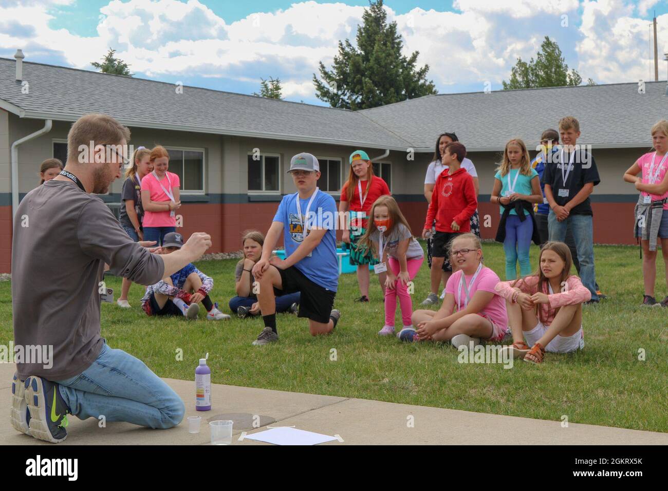 Children summer camp instructor hi-res stock photography and images - Alamy