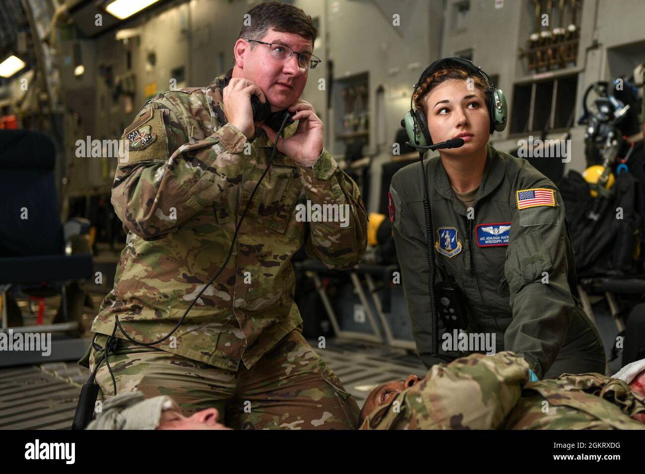 172nd Airlift Wing Chaplain Maj. Caleb Clark and Airman 1st Class ...