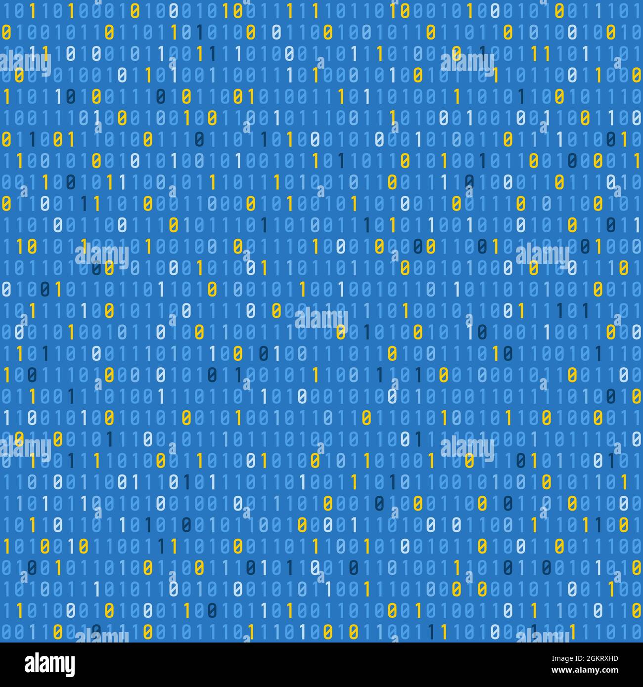 Technology Background Binary Code Cyber Texture Seamless Abstract Binary Code Vector Stock