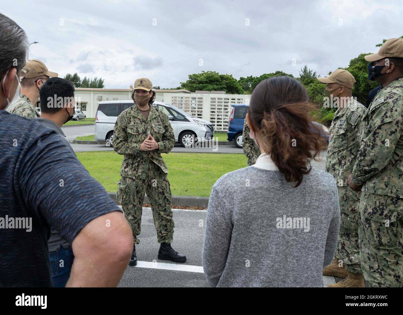 KADENA, Japan (Jun. 23, 2021) Capt. Jenna Hausvik, Naval Computer and Telecommunications Station ...