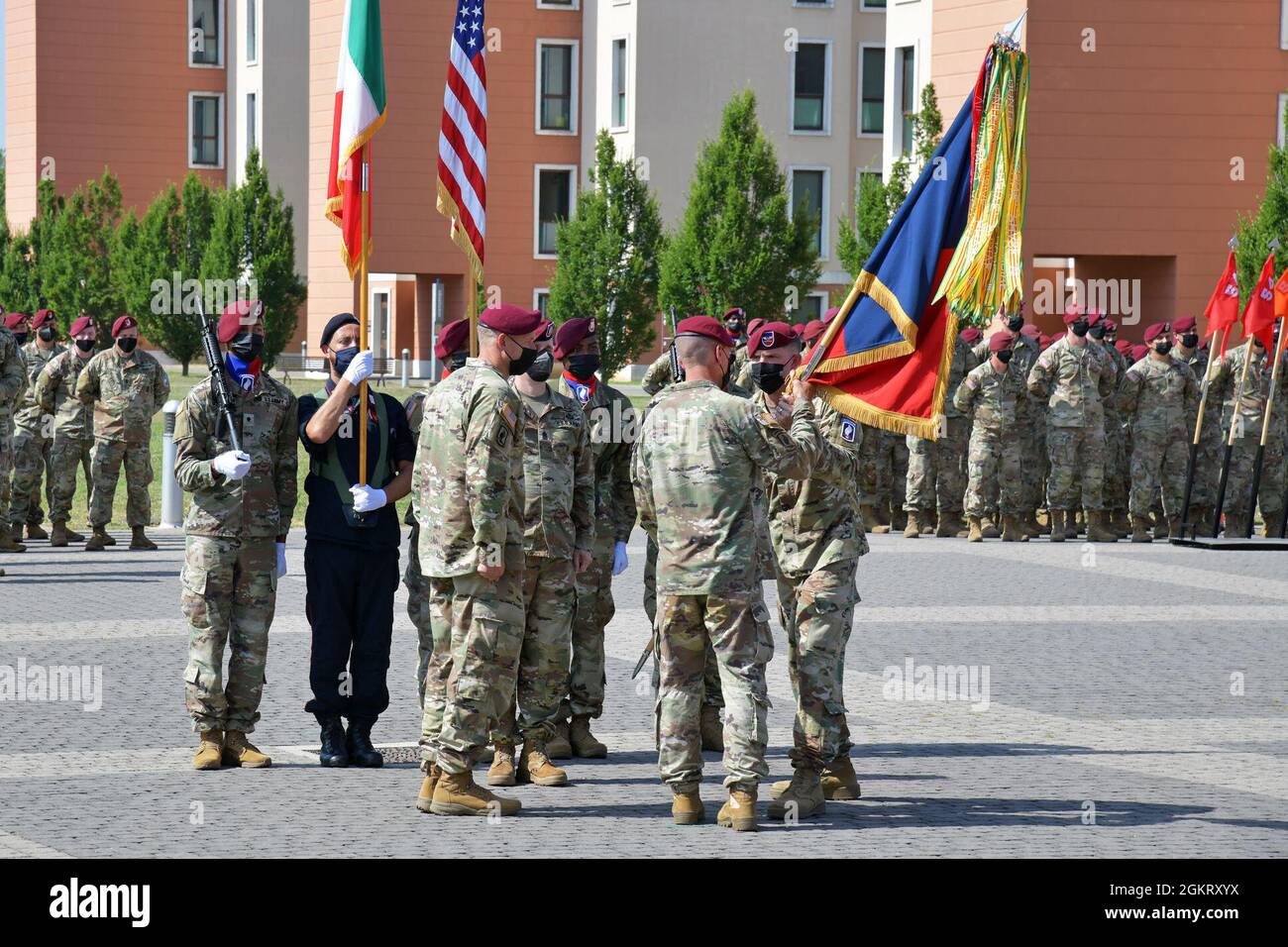 U.S. Army Kenneth J. Burgess, outgoing commander of the 173rd Airborne ...