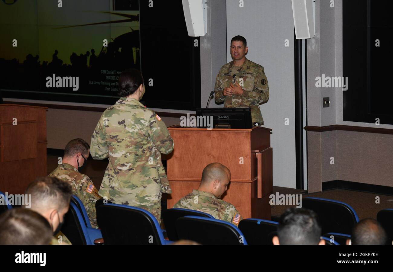 Command Sgt. Maj. Daniel Hendrex, U.S. Army Training and Doctrine ...