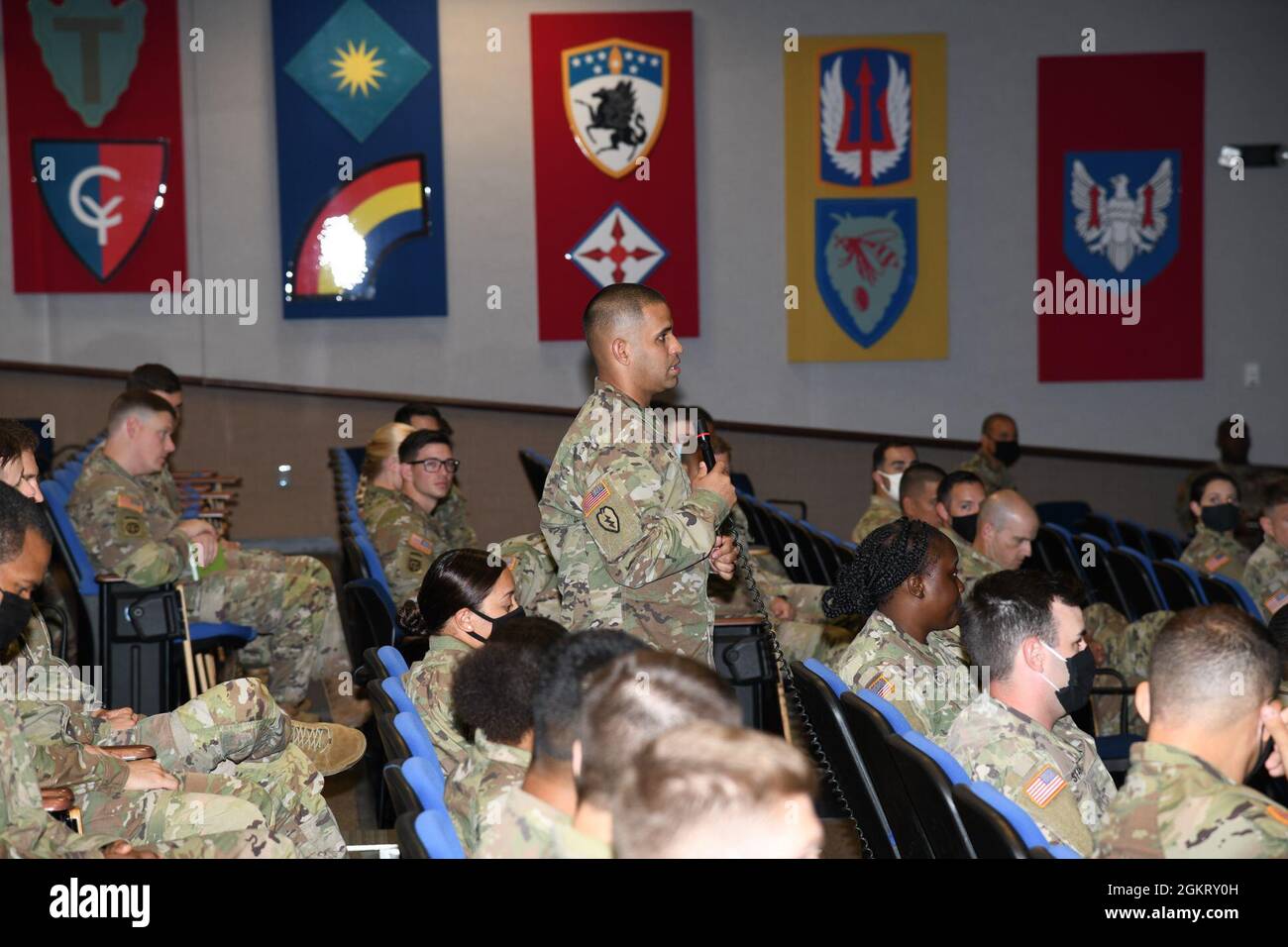 Soldiers across Fort Rucker participated during a town hall conducted ...