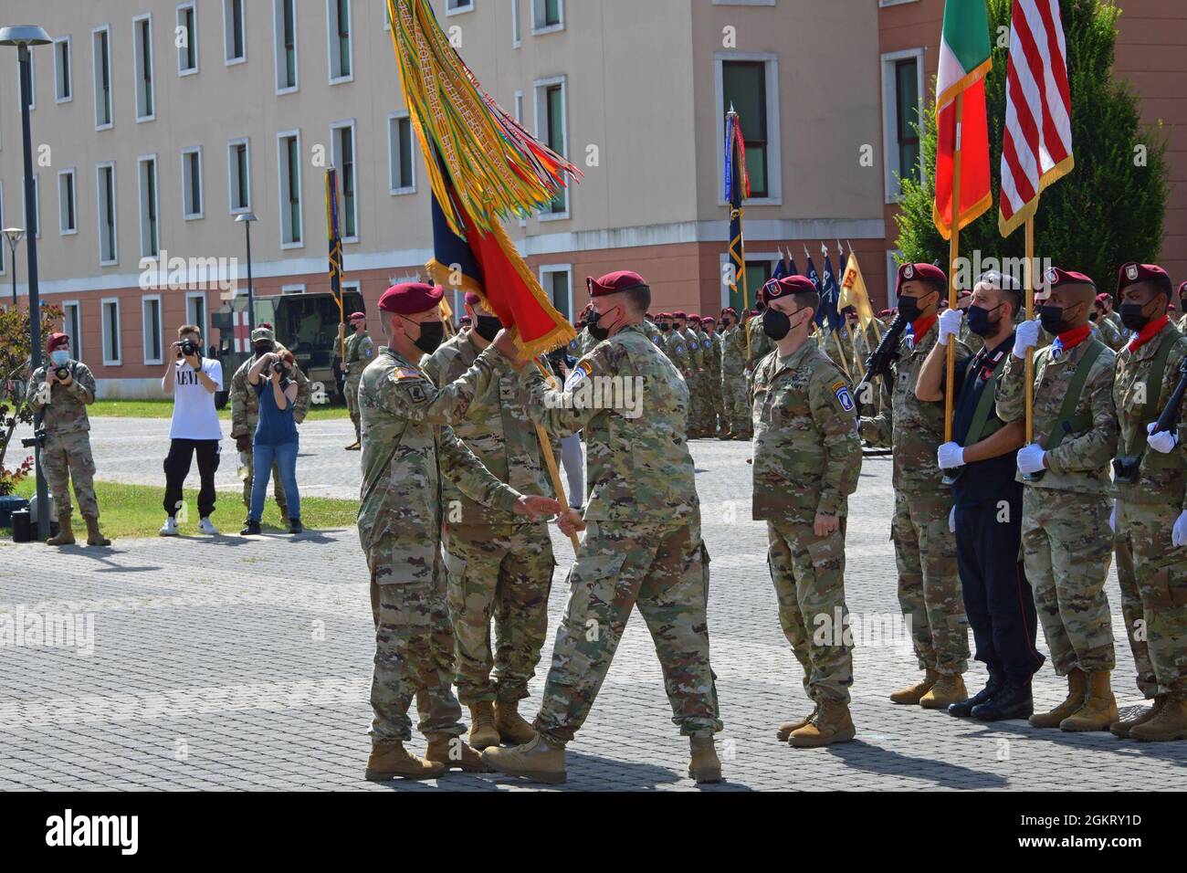 U.S. Army Kenneth J. Burgess, outgoing commander of the 173rd Airborne ...