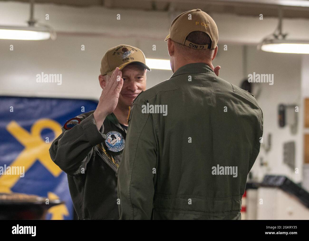 Nimitz class aircraft carrier uss george washington cvn 73 hi-res stock ...