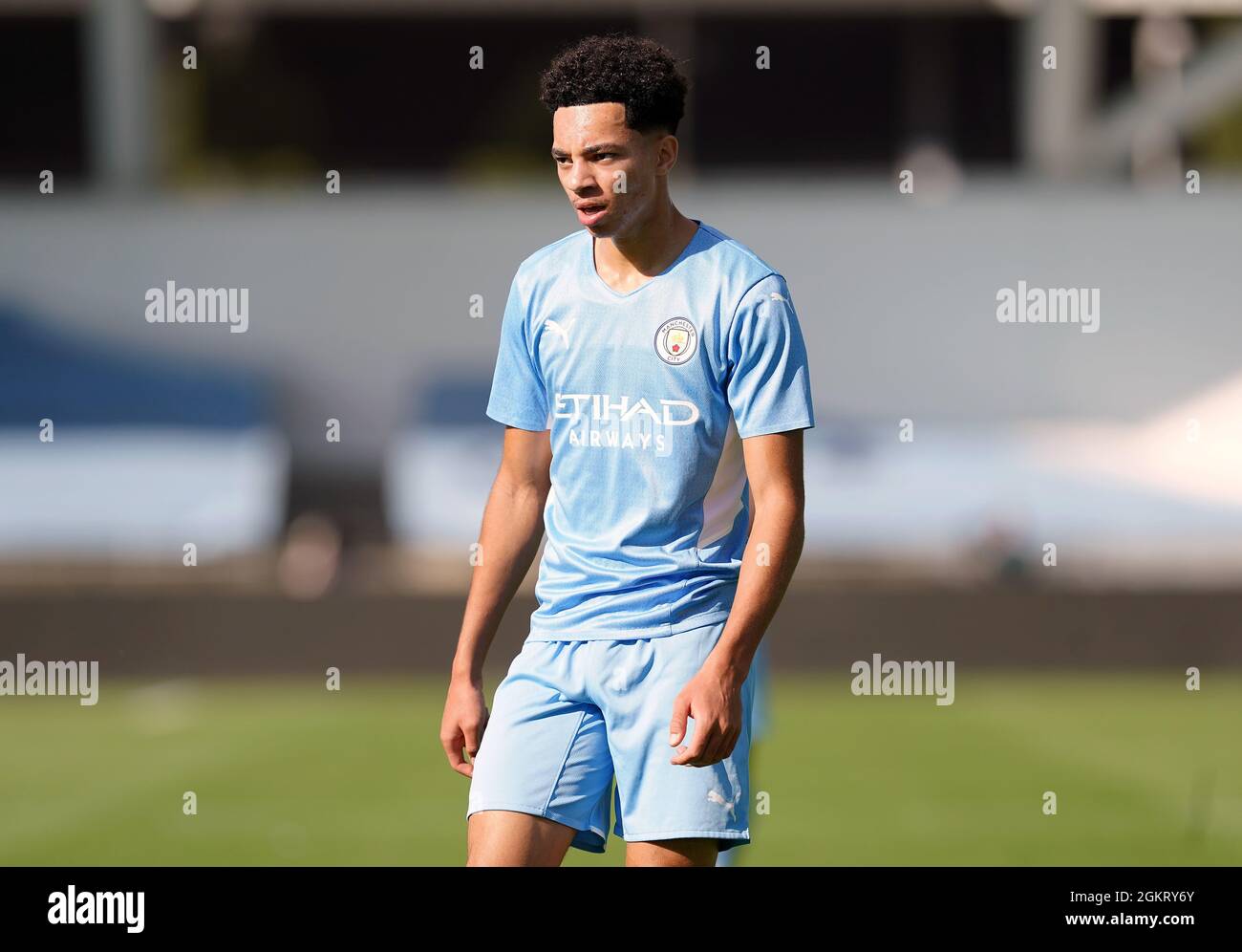 Manchester City's Samuel Edozie during the UEFA Youth League, Group A ...