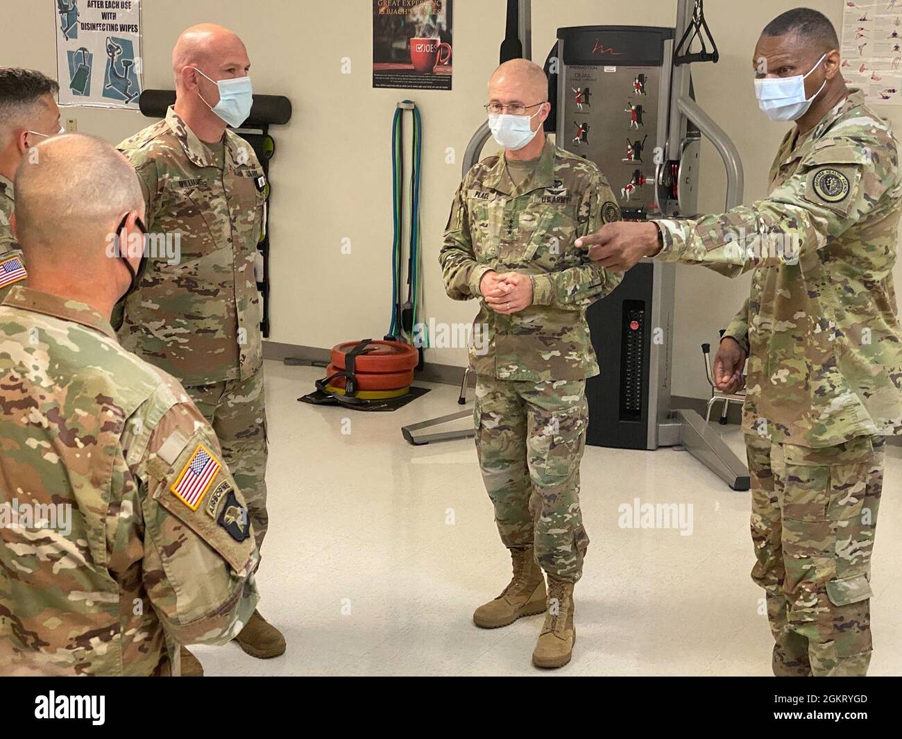 Command Sgt. Maj. Michael Gragg (right), senior leader, Defense Health ...