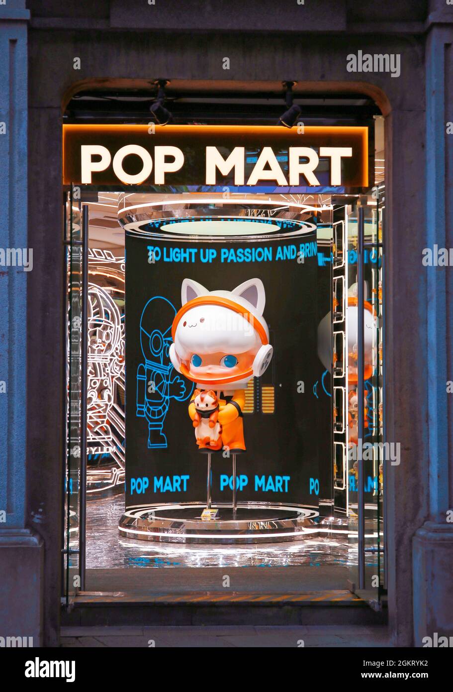 SHANGHAI, CHINA - JUNE 25, 2021 - A store of POP MART is seen in ...
