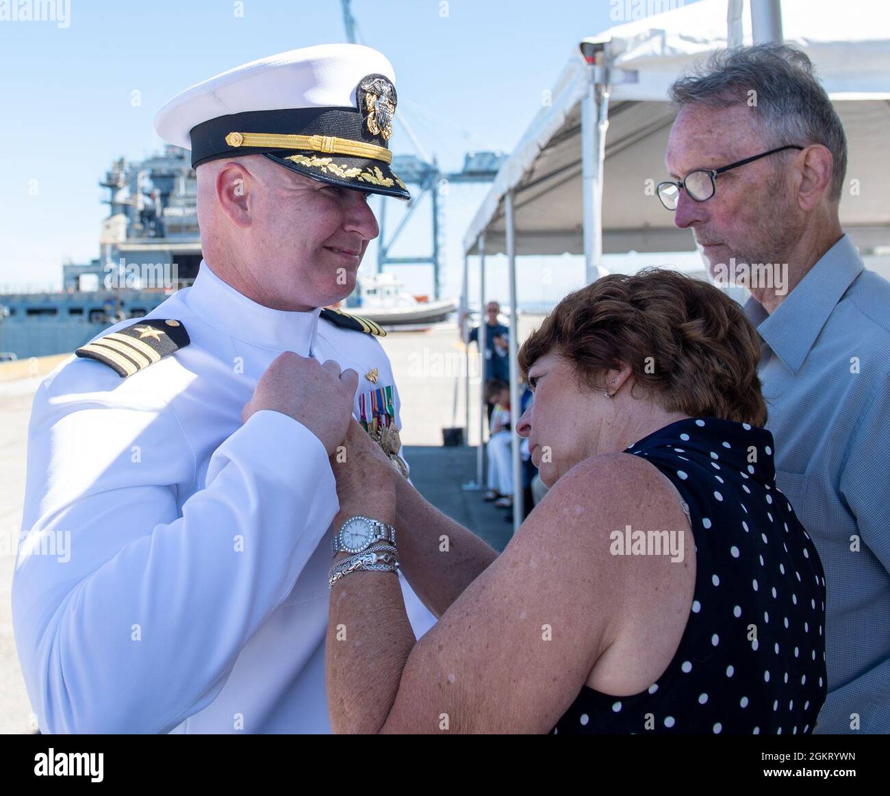Cmdr. Andrew Crouse, incoming commanding officer, Naval Magazine Indian ...