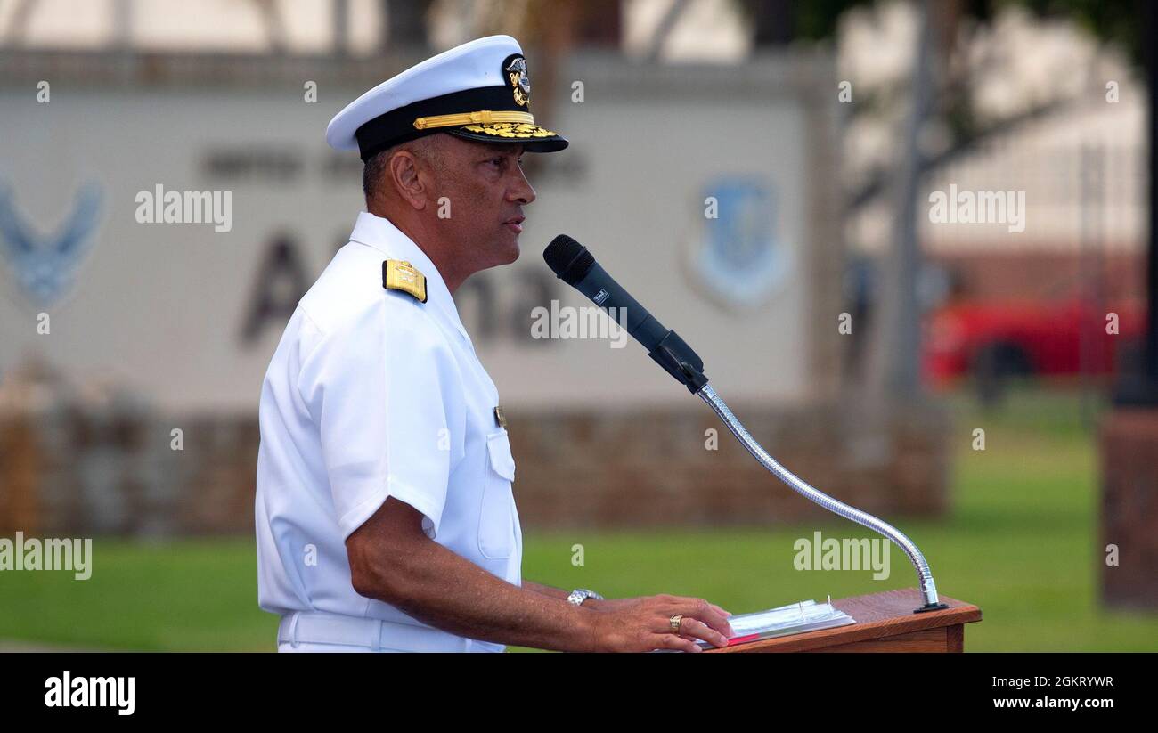 U.S. Navy Rear Adm. Darius Banaji, deputy director for operations for ...