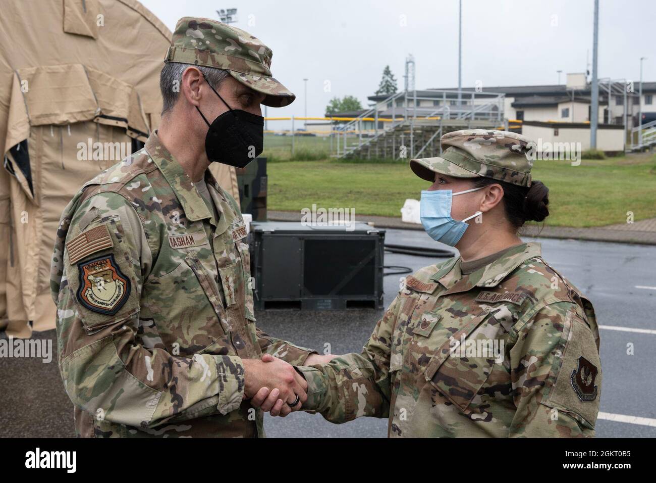 U.S. Air Force Lt. Gen. Steven Basham, U.S. Air Forces in Europe and ...