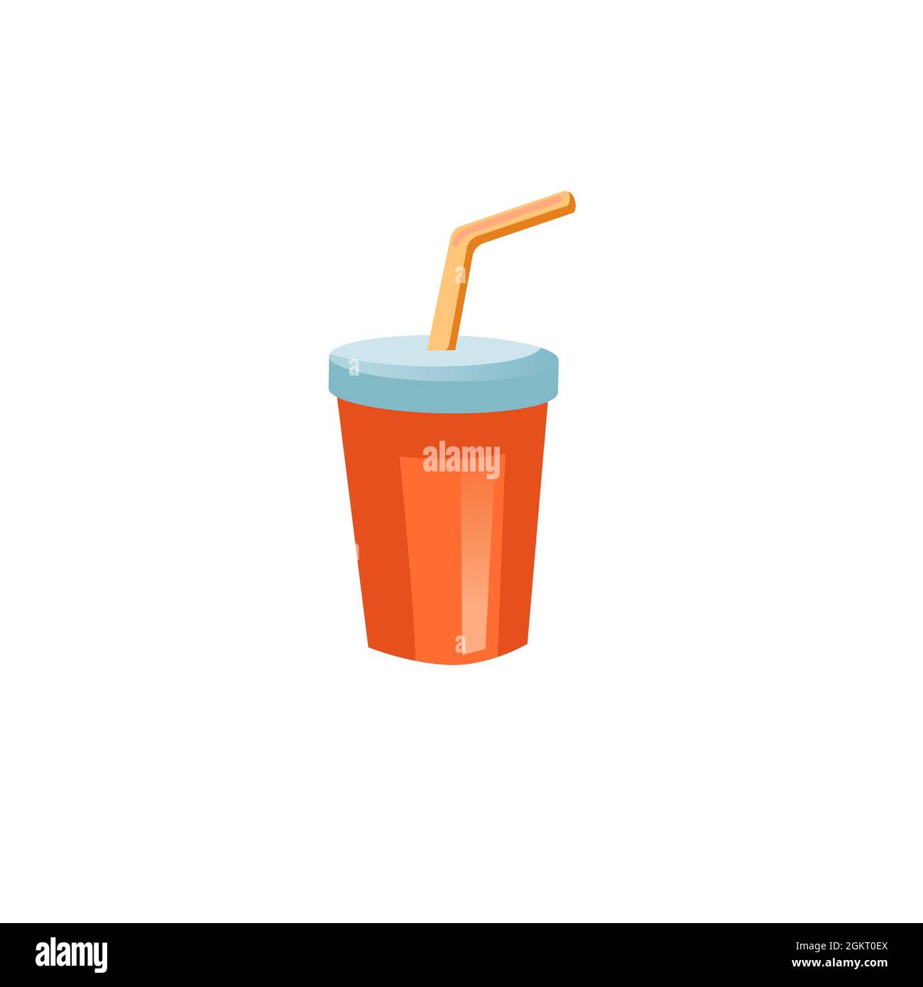 Flat cartoon plastic cup,fast food restaurant and cafe vector ...