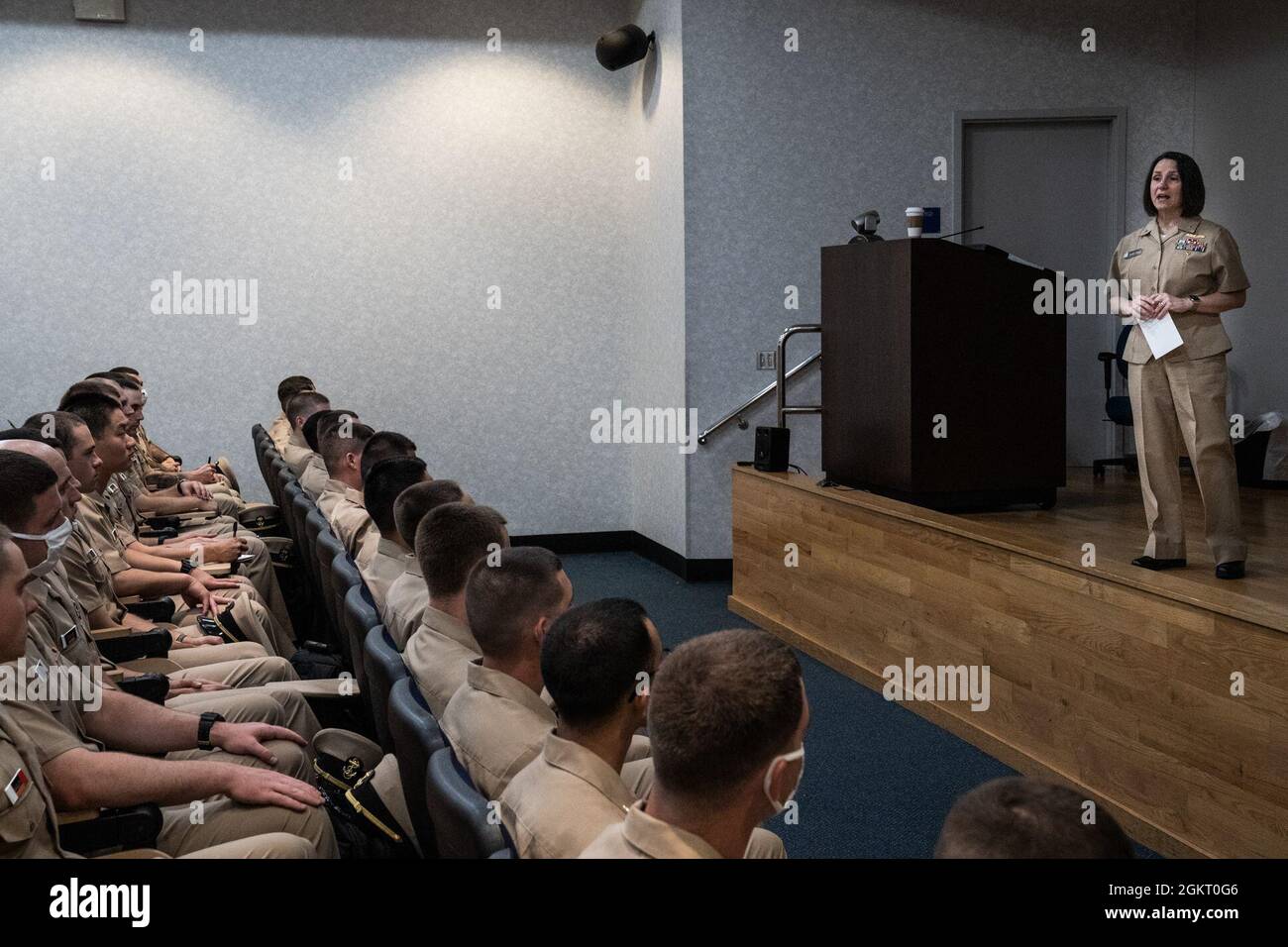 Rear Adm. Jennifer Couture, commanding officer of Naval Service ...