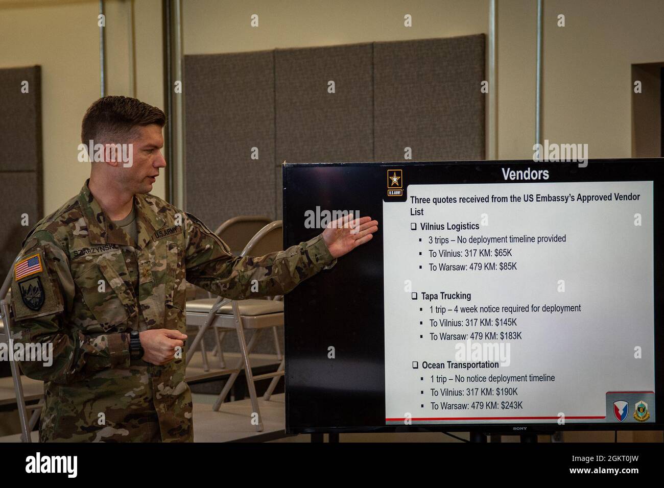 Army Maj. Matthew Szarzynski, 419th Contracting Support Brigade ...