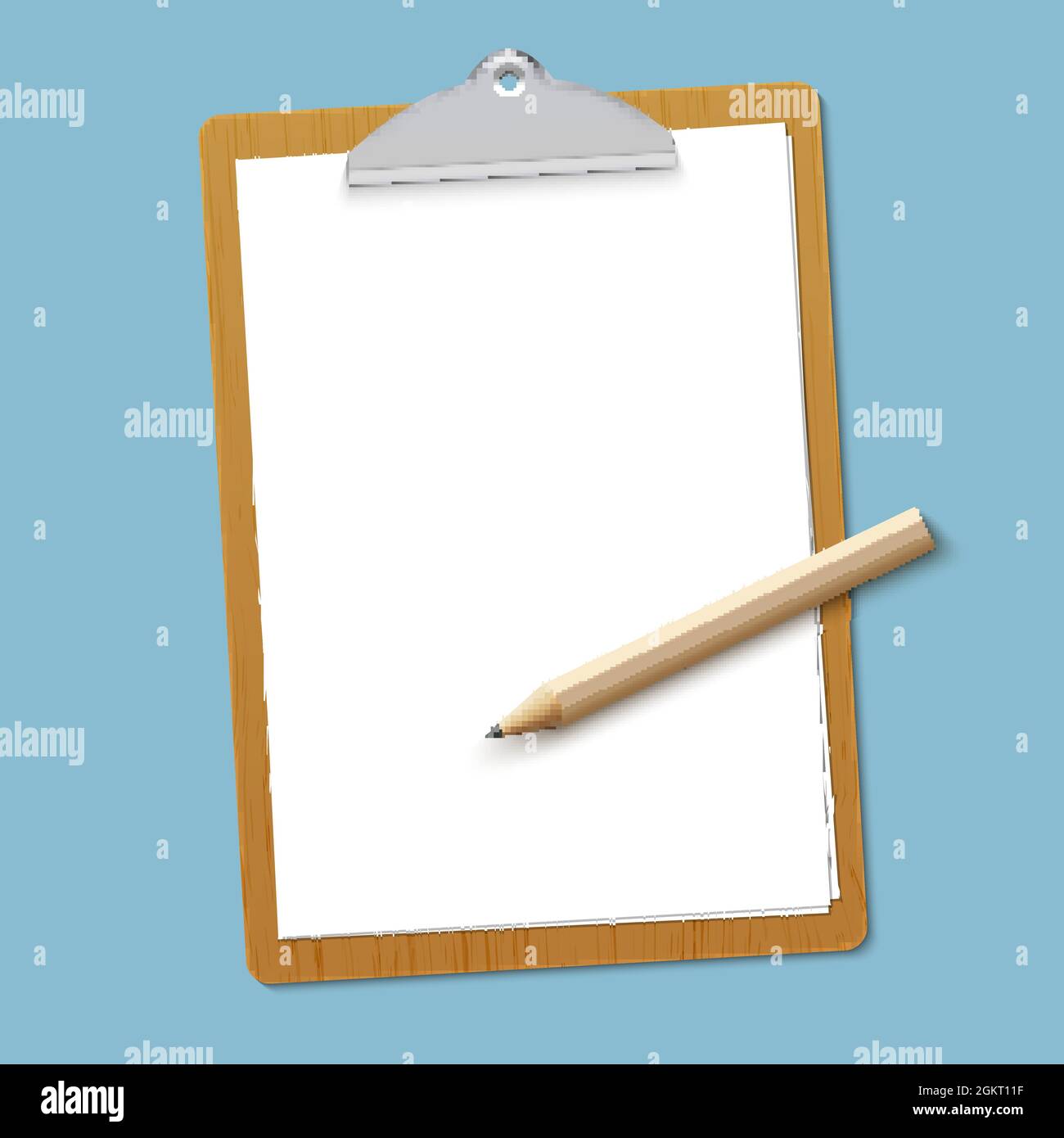 Paper sheet document note holder. Empty vector page isolated a4 ...