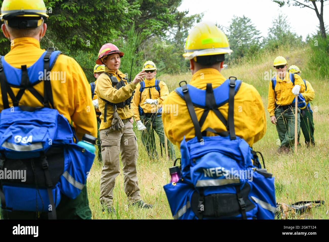 Julia Johnson, a trainer for the Oregon Military Department (OMD ...