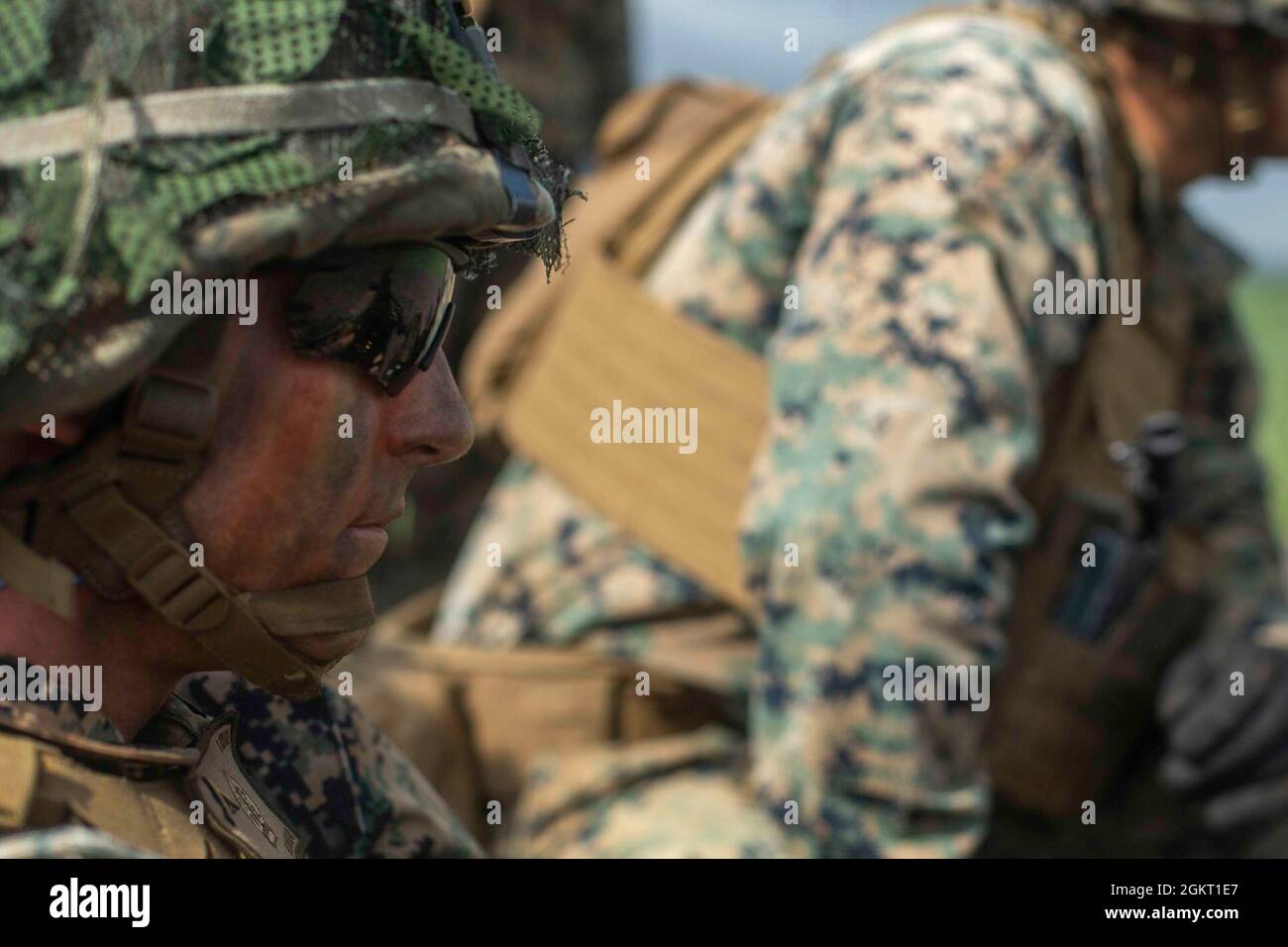 U.S. Marine Corps Lance Cpl. Conner Black, a machine gunner with 2d ...