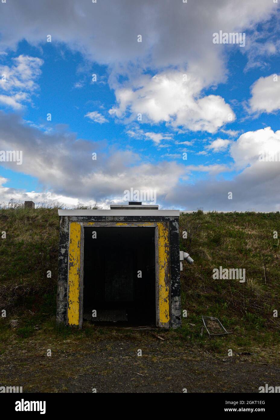 An entrance to a Nike Site Summit Missile Launch and Storage area ...