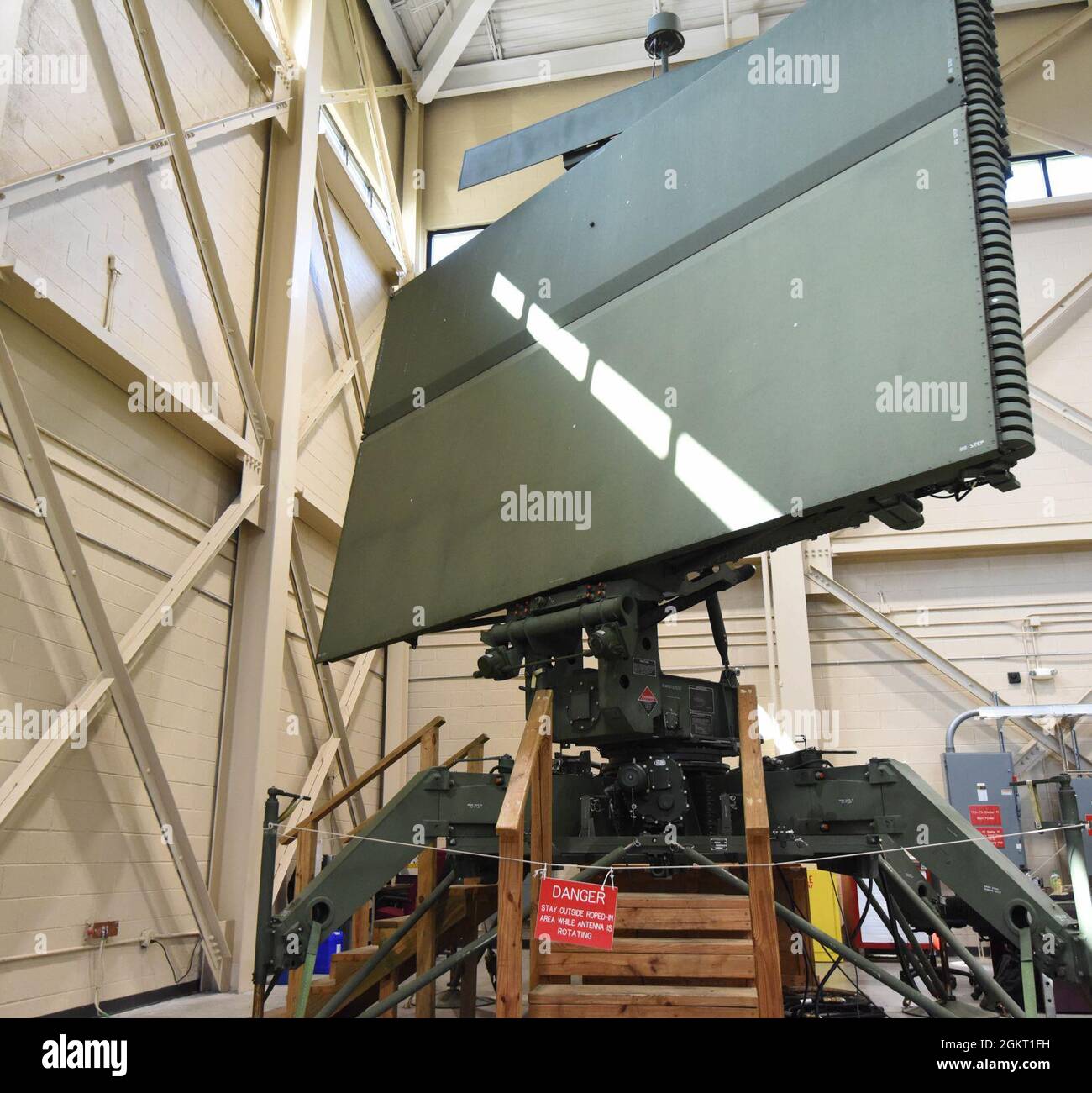 The TPS-75 Radar is displayed inside of Matero Hall at Keesler Air ...