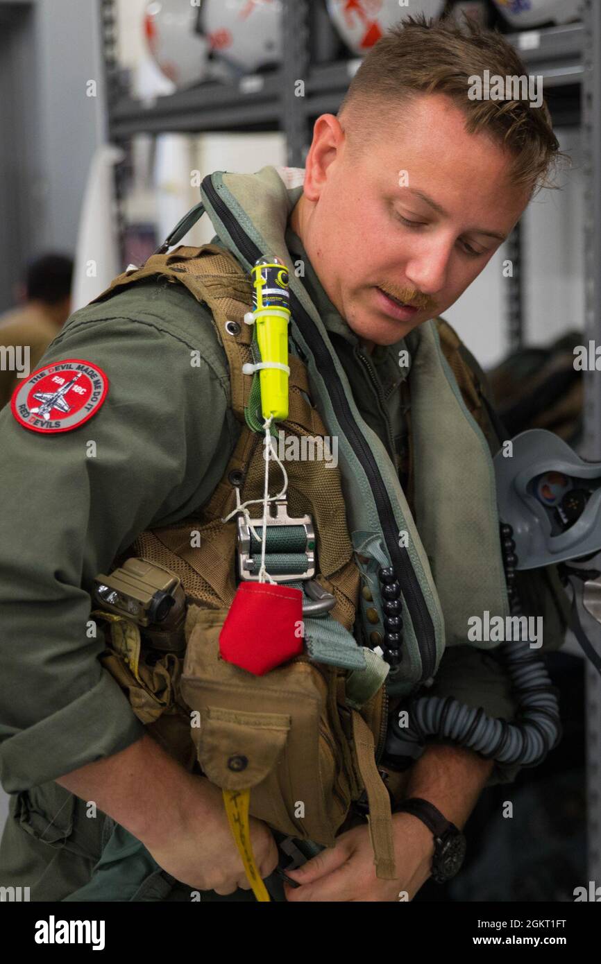 U.S. Marine Corps Capt. Daniel Tolbert, an F/A-18 Hornet pilot with ...