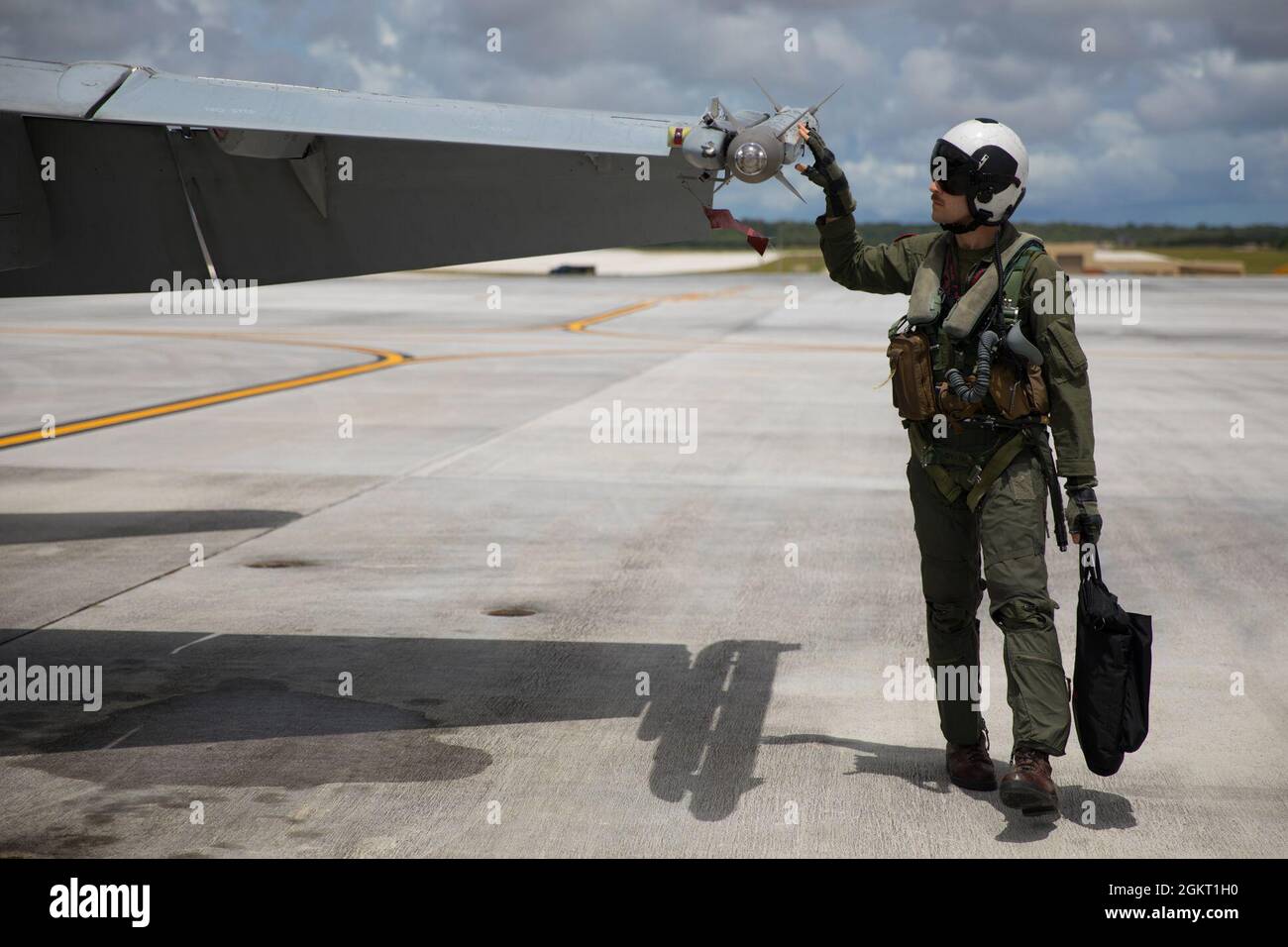 U.S. Marine Corps Capt. Tyler Millard, an F/A-18 Hornet pilot with ...
