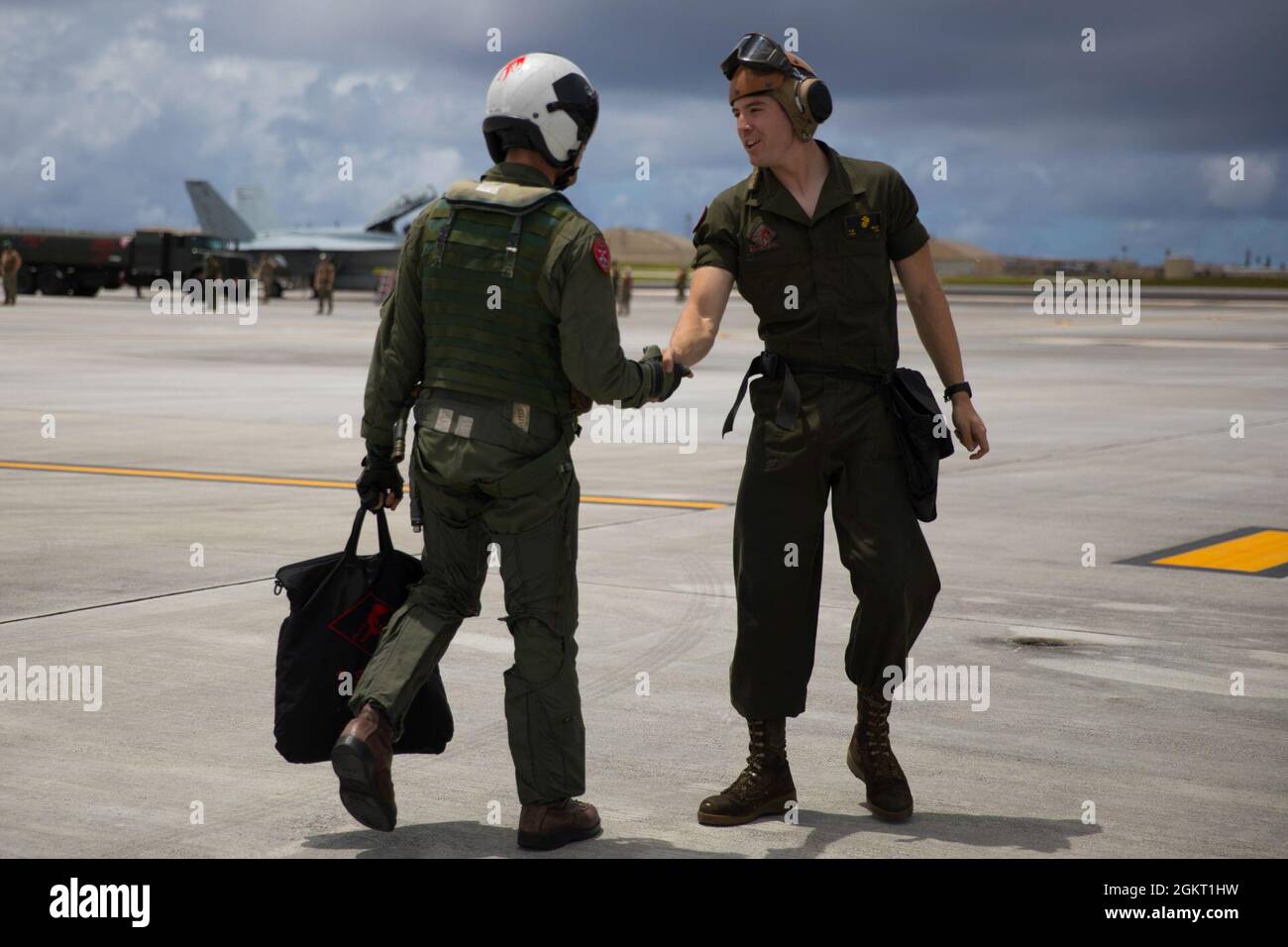 U.S. Marine Corps Lance Cpl. Charlie Wright, a fixed wing aircraft ...
