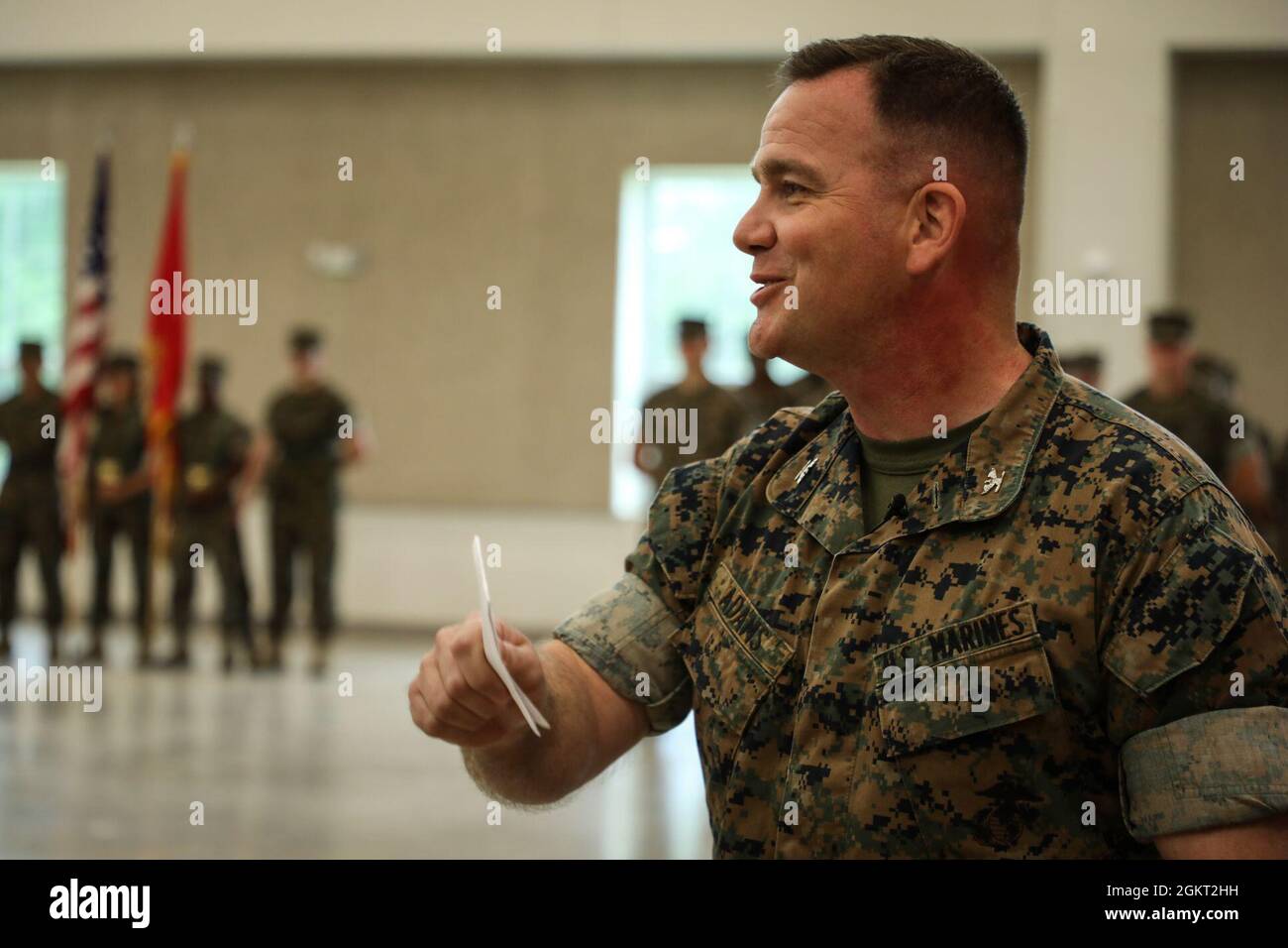 U.S. Marine Corps Col. Eric J. Adams, Commanding Officer, Marine Corps ...