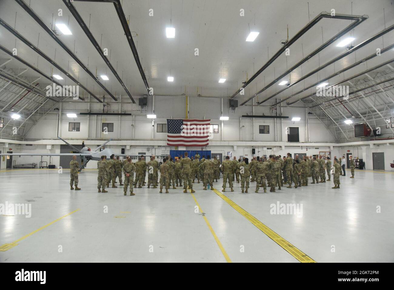 U.S. Airmen assigned to the 174th Attack Wing, New York National Guard ...