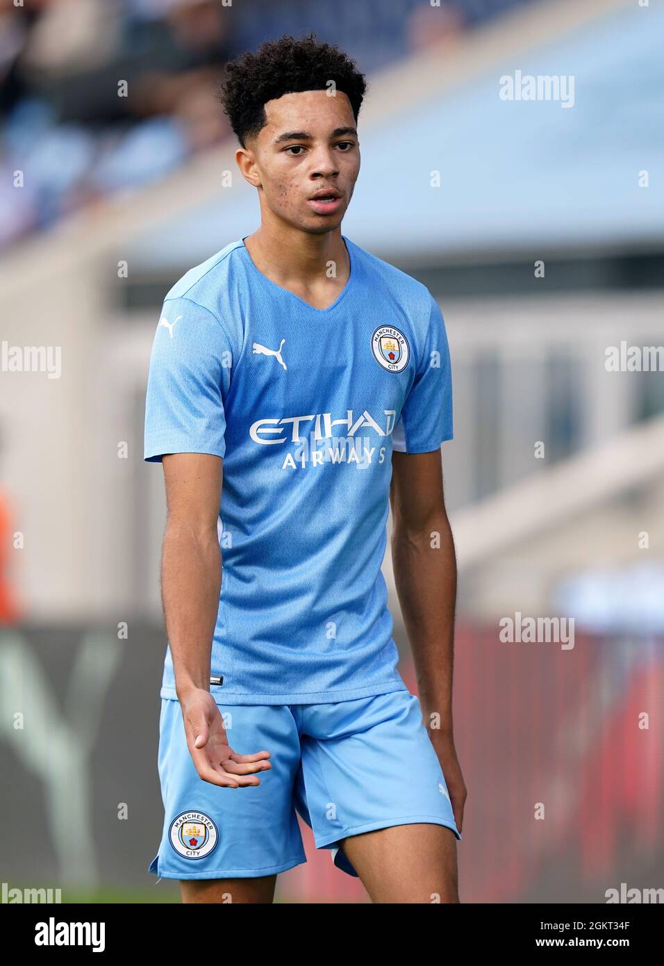 Manchester City's Samuel Edozie during the UEFA Youth League, Group A ...
