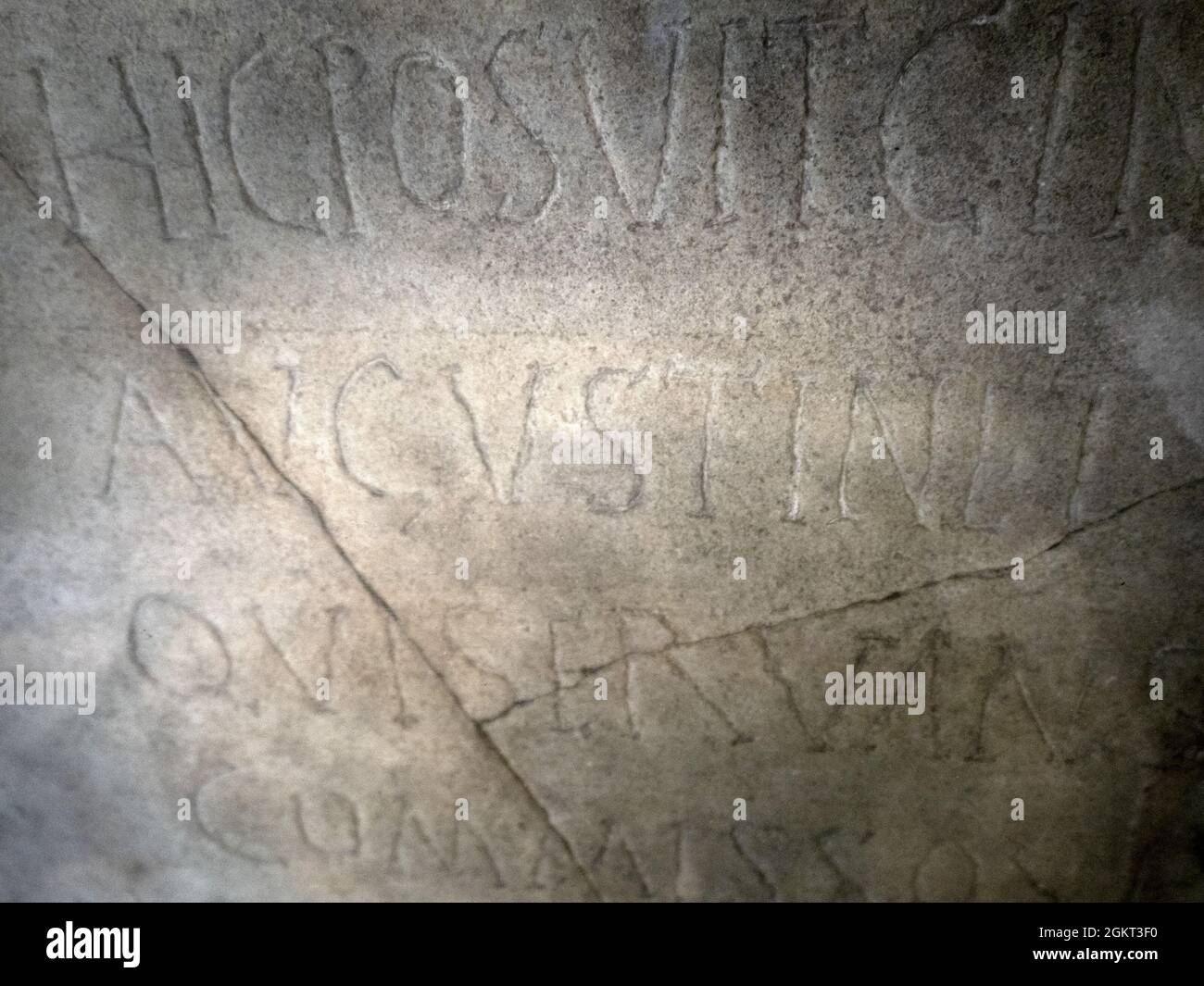 Saint Monica mother of Augustine holy inscription inside Church in ...